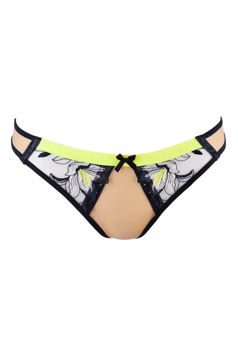 Axami Lily Sheer G-String | Embroidered Floral Lingerie – Rebel Romance